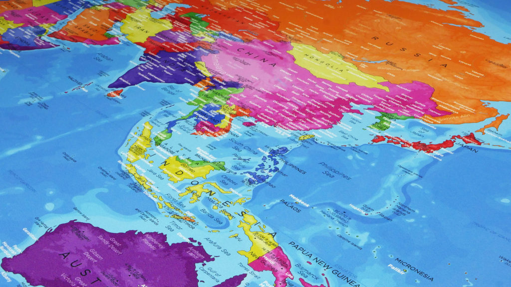 Mappamondo su tavola – Mappa del mondo – Mappa mondiale